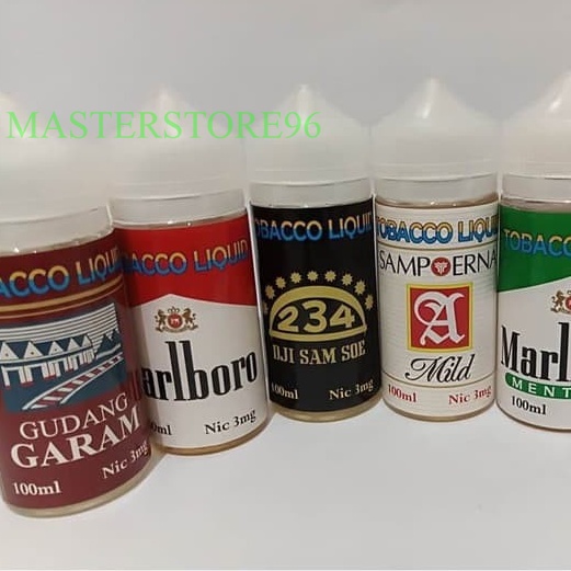 Jual ⭐⭐⭐⭐⭐Liquid Tobacco 100ml 3mg Vaporizer Likuid vape vapor Liqud ...