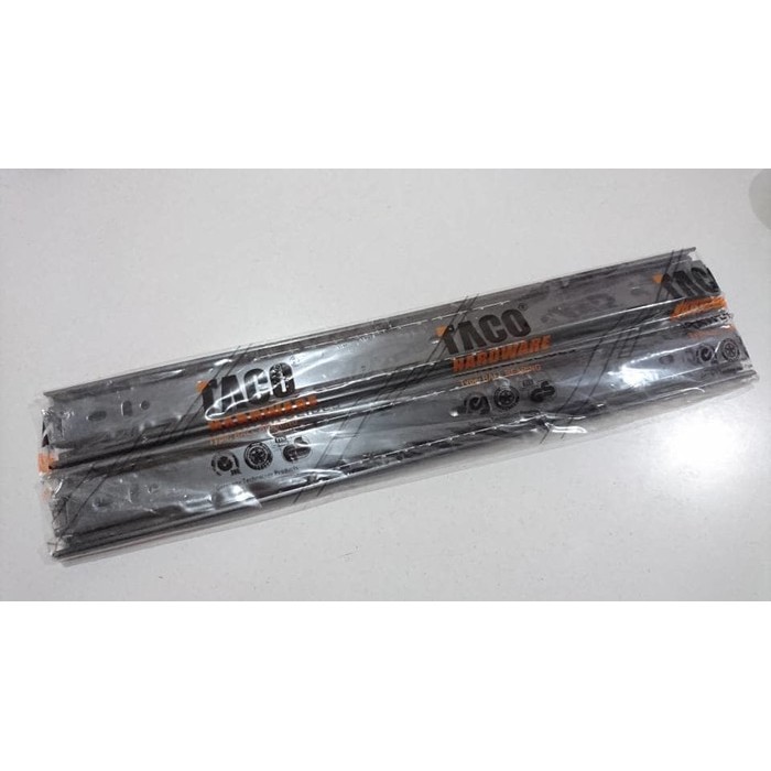 Jual REL DOUBLE TRACK LACI TACO 50 CM HITAM | Shopee Indonesia
