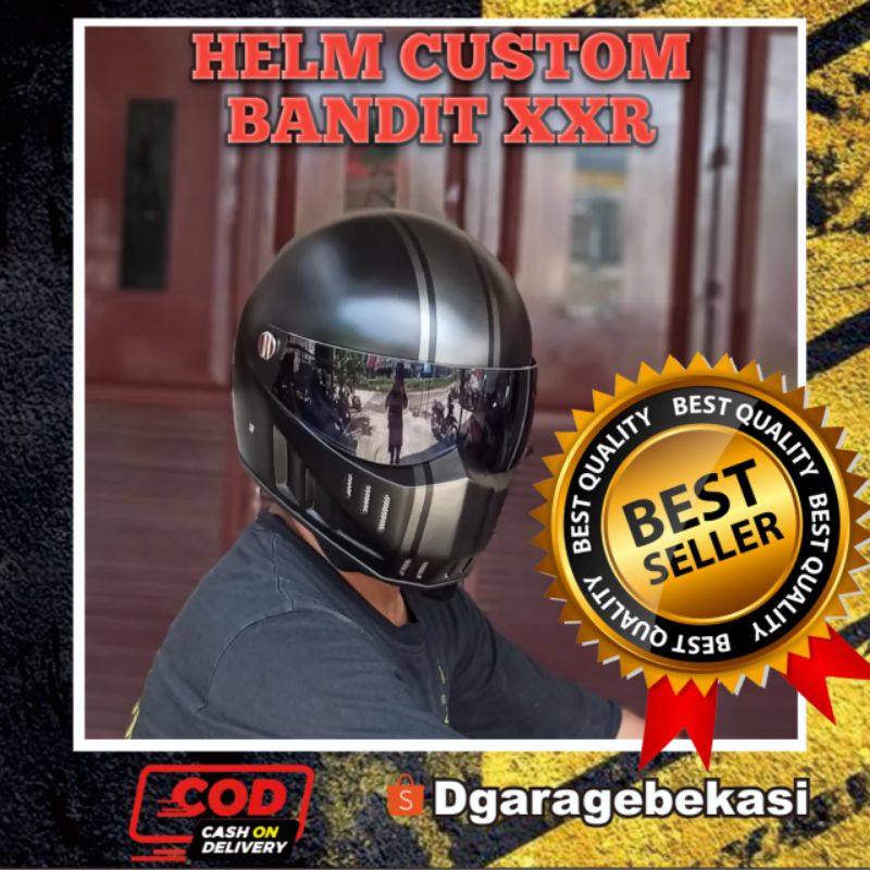 Jual HELM BANDIT XXR cc Helmet Custom Cakil M30 Moto3 ghostbone Bullit ...