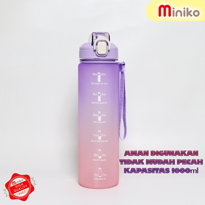 Jual Botol Minum Motivasi 1Liter - Tumblr Jumbo Viral - Botol Minum ...