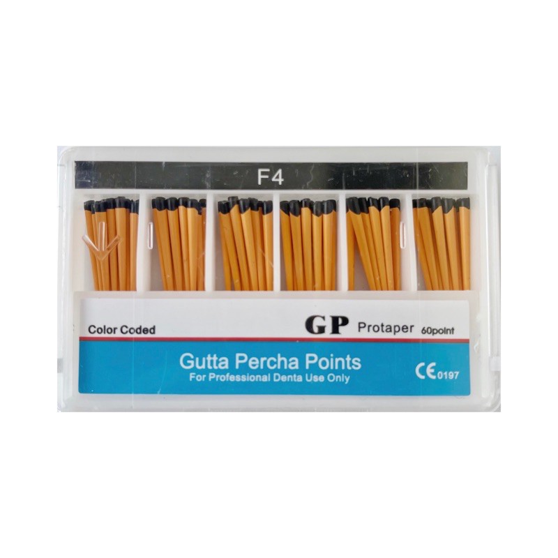 Jual Dental Gutta Percha Gutap Protaper F4 guttapercha guttap Taper 0.6 ...