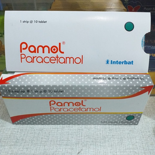Jual PAMOL 500 MG TABLET PARACETAMOL OBAT DEMAM (10 TABLET) | Shopee ...