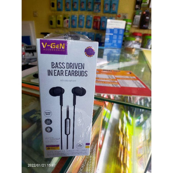 Jual V-GeN VEP1-09 Wired Earphone Headset Original (1 Box isi 10 pcs ...