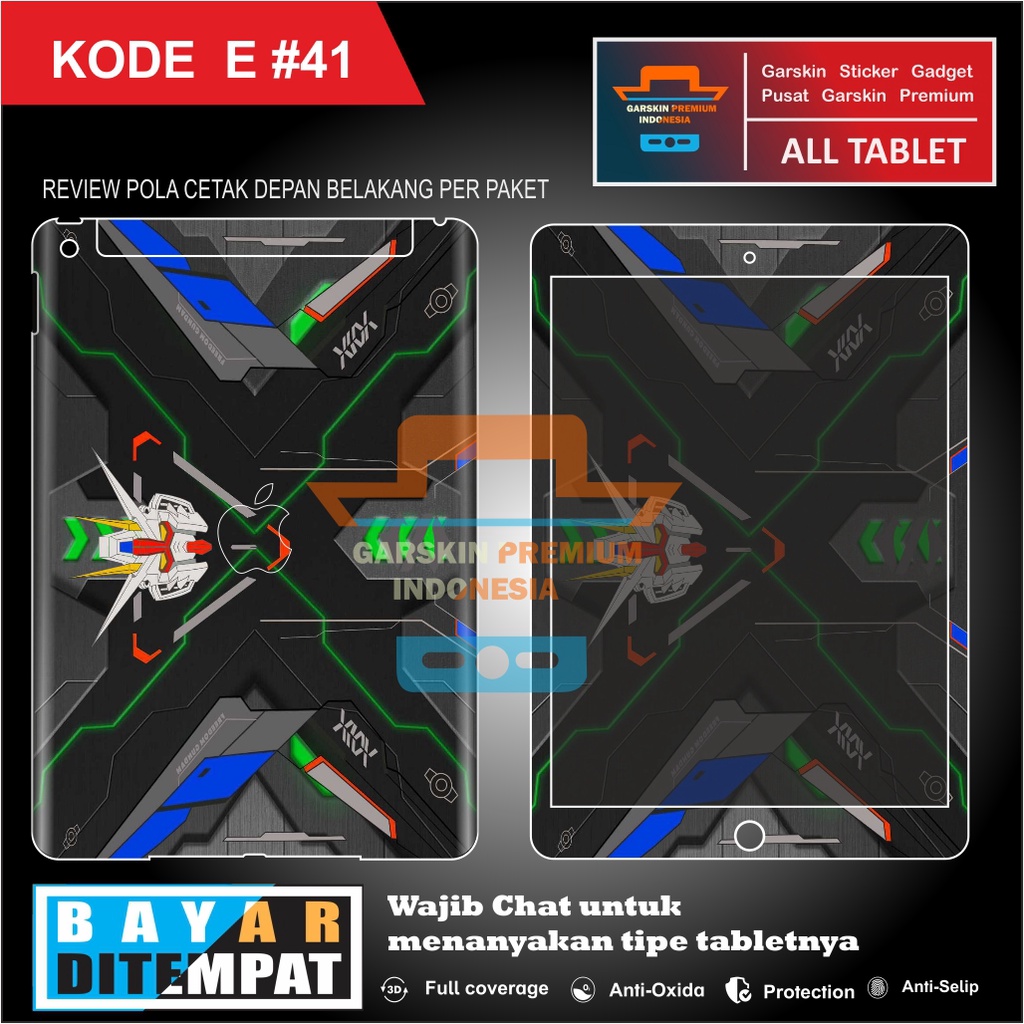 Jual Garskin Stiker All Tab / Tablet Samsung ,iPad, Advan Dll Kode E 41 ...