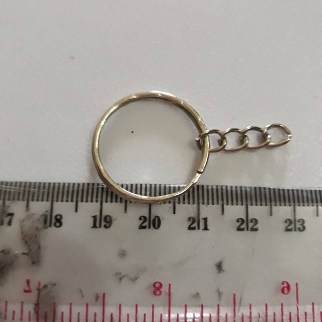 Jual 12 pcs Ring ganci ulir dengan rantai | Shopee Indonesia