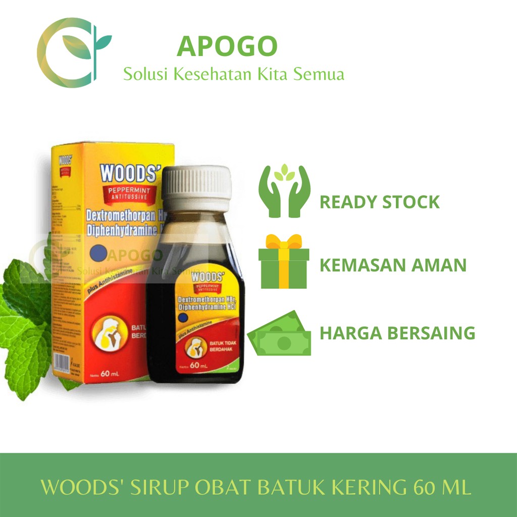 Jual WOODS PEPPERMINT MERAH SIRUP 60 ML OBAT BATUK KERING | Shopee ...