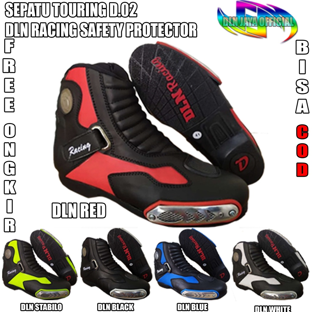 Jual Sepatu DLN Touring Drag Bikers Boots Road Race Sliding Advanture ...