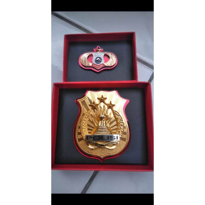 Jual Pin kewengangan polisi monogram Tanda pangkat pdh Bintara set ...
