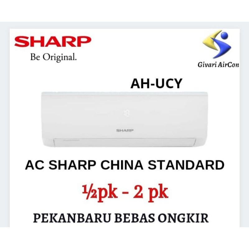 Jual AC SHARP SPLIT STANDARD CHINA TURBO COOL 1/2 PK AH/AU-05ZCY ...