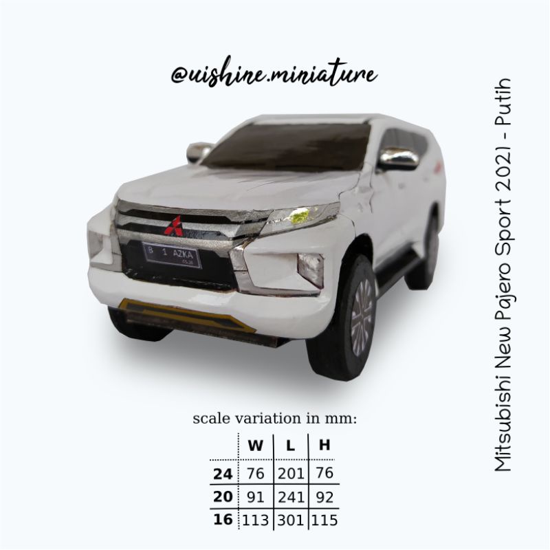 Jual Diecast Miniatur Mobil New Pajero Sport 2021 Shopee Indonesia
