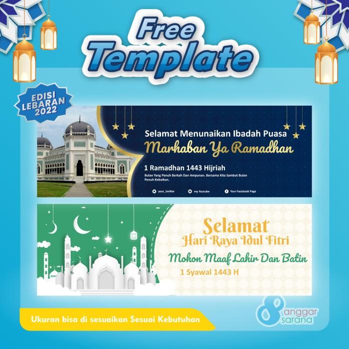 Jual Spanduk Banner Lebaran Idul Fitri Spanduk Banner Hari Raya Idul ...