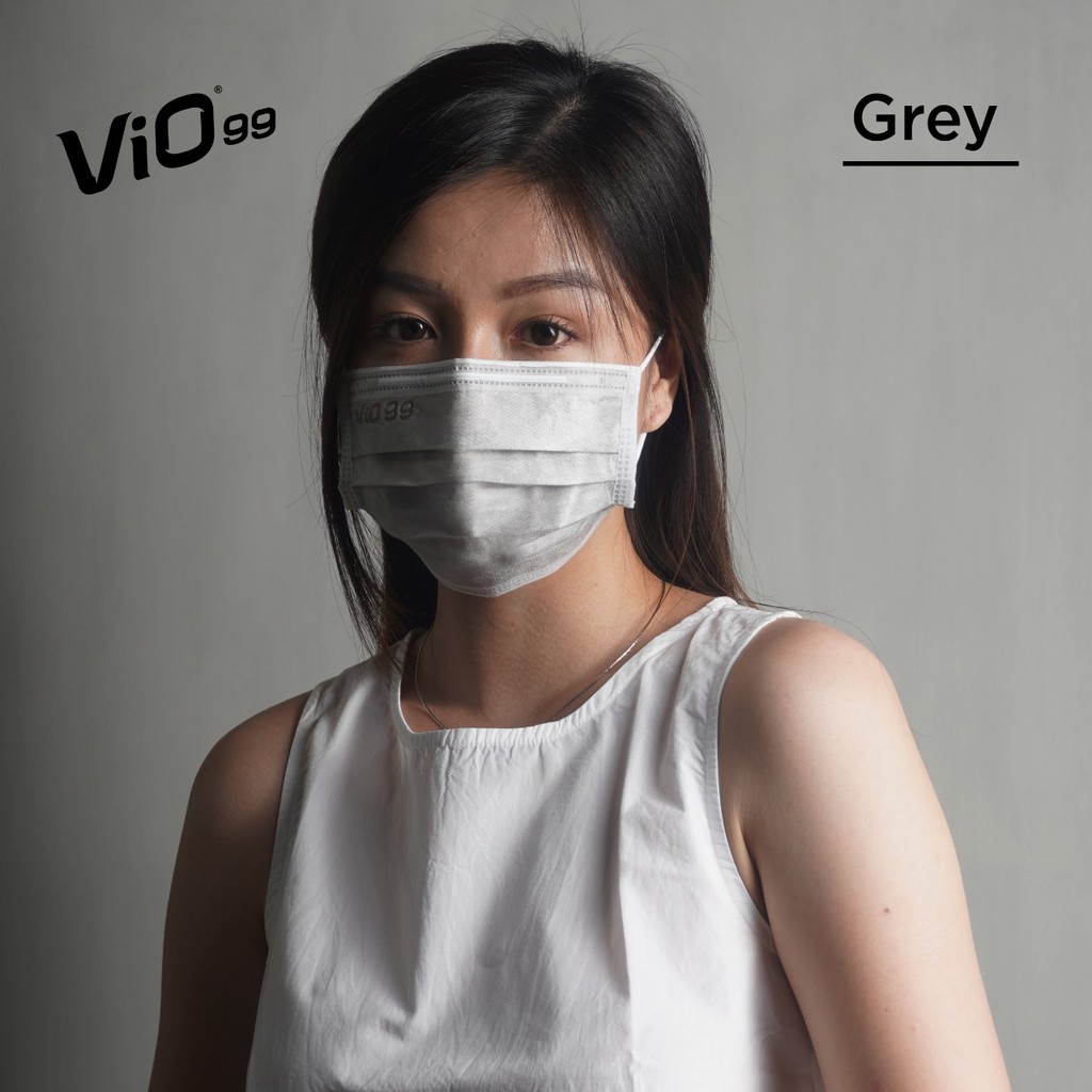 Jual VIO - Mask '50S 3 ply Earloop Masker Medis BFE, VFE, PFE filtrasi ...