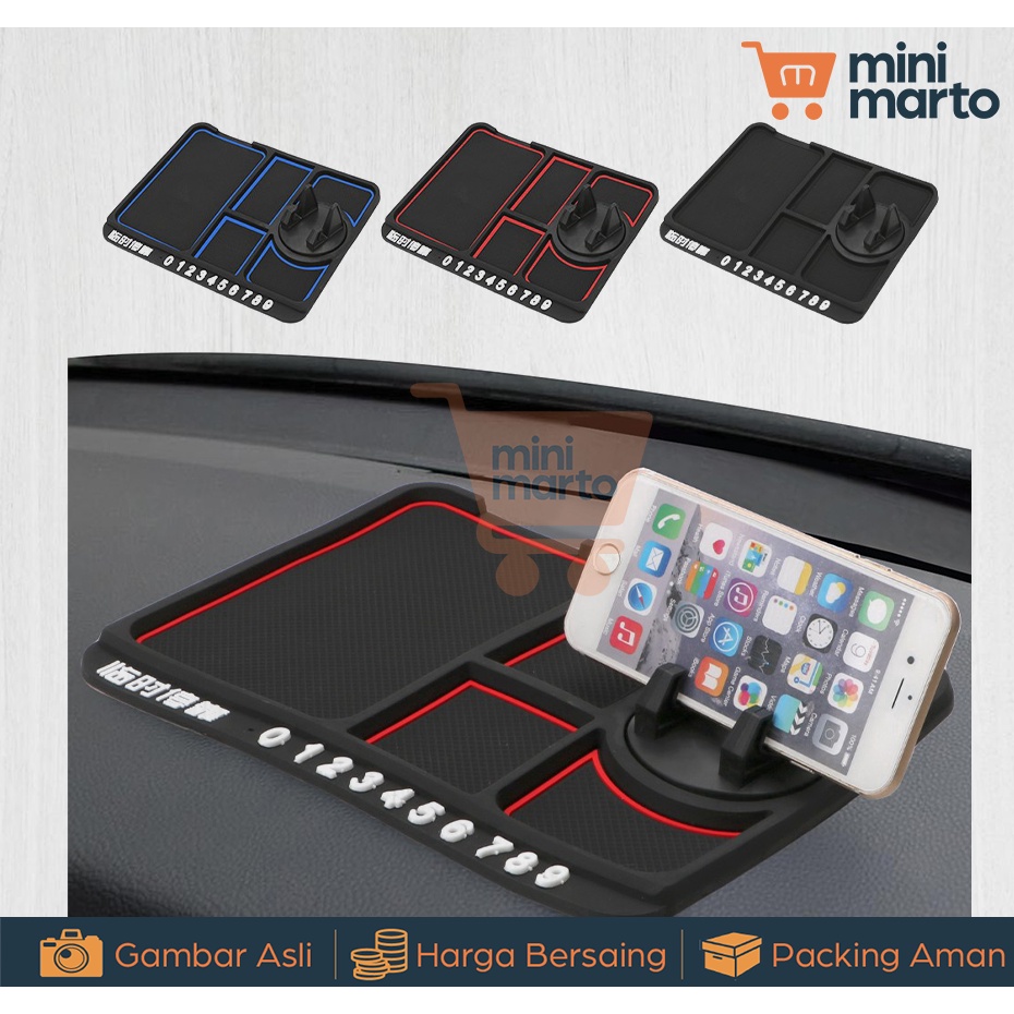 Jual 3 In 1 Alas Dashboard Mobil Anti Slip Holder Hp Di Mobil Holder ...