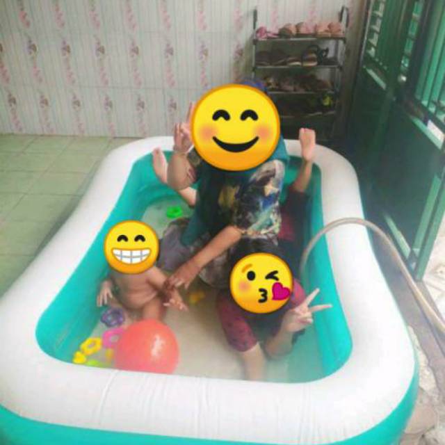 Jual Bestway 54005 54346 Kolam Tiup Kotak 2meter | Shopee Indonesia