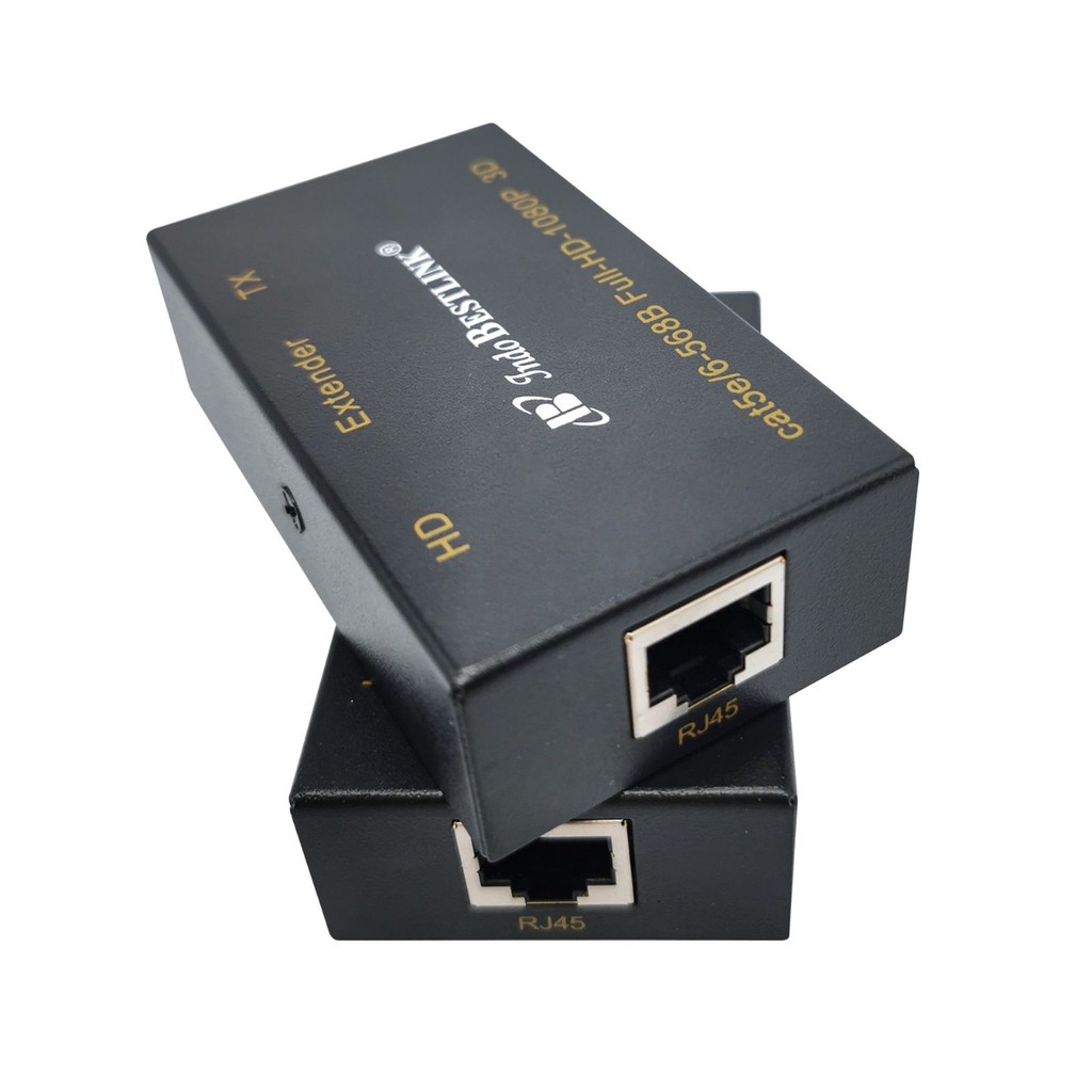Jual Hdtv Extender over single rj45 60m cat 5e 6 6e 1080p Full HD ...