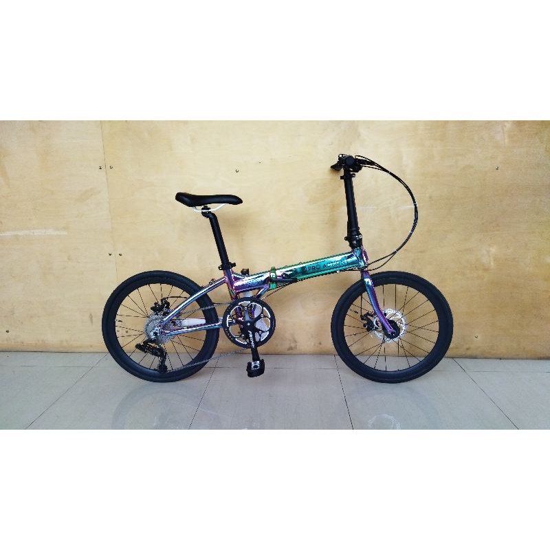 Jual Sepeda Lipat Pro Action Eagle RAINBOW Spesial Edition 9 Speed By ...