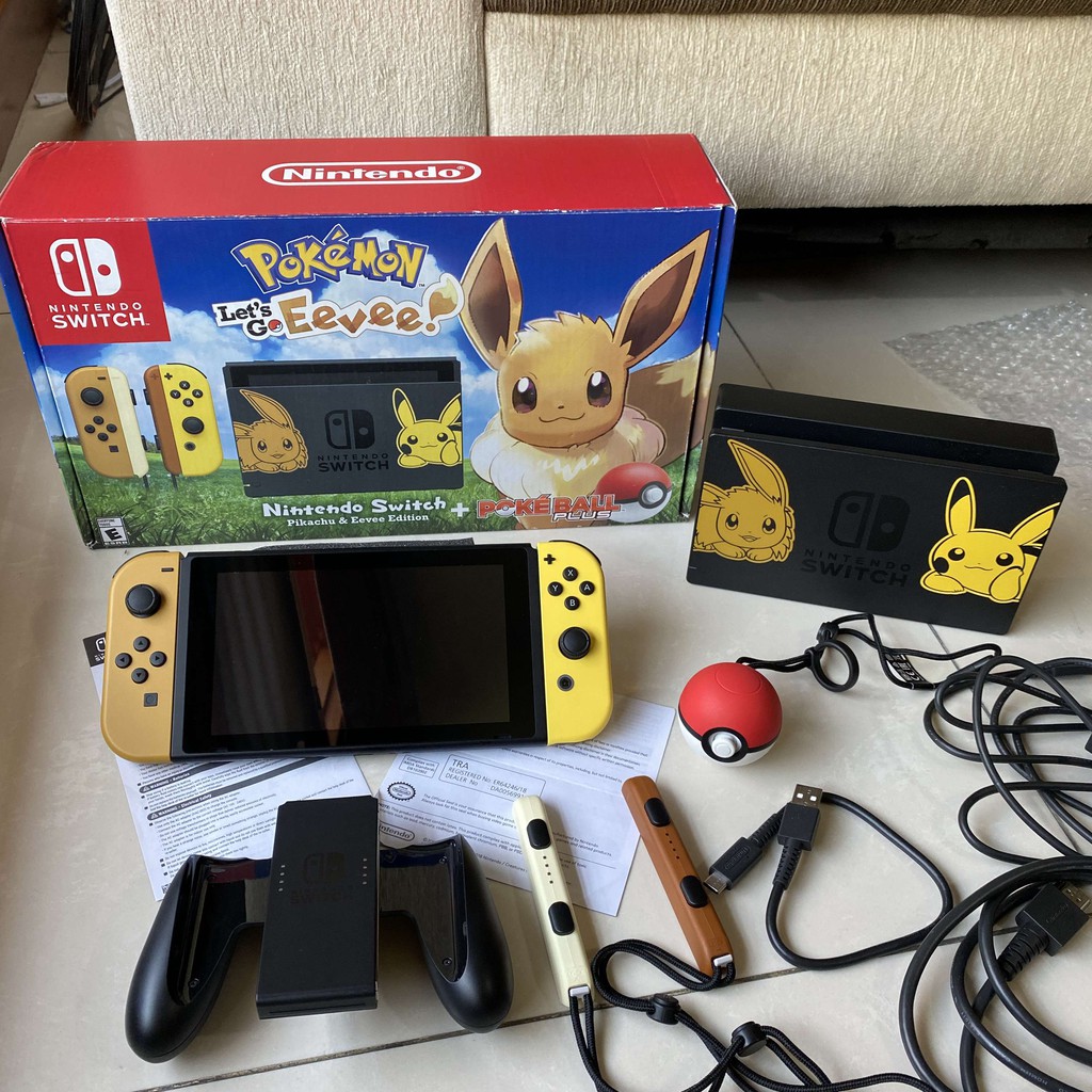Jual Nintendo Switch Bundle Pikachu & Eevee Edition Pokemon Lets Go ...