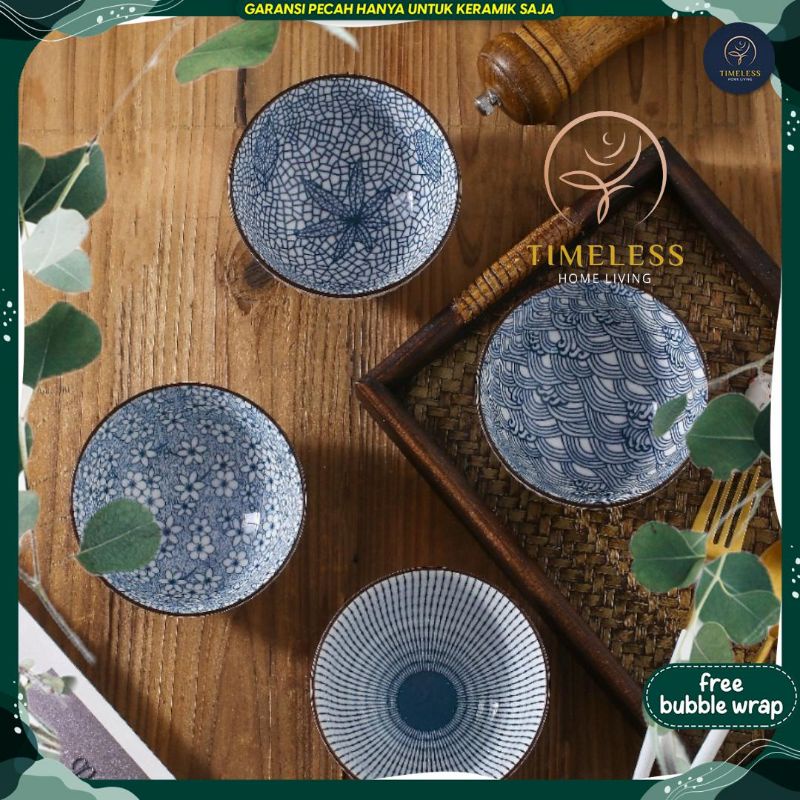 Jual Keramik Mangkuk Motif Ceramic 4.5 inch Rice Bowl Soup Bowl Dessert ...