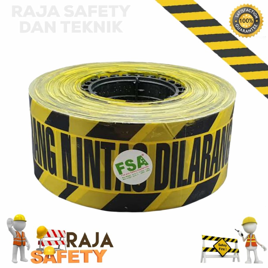 Jual Safety Line / Police Line FSA "DILARANG MELINTAS" ukuran 3"x300m ...