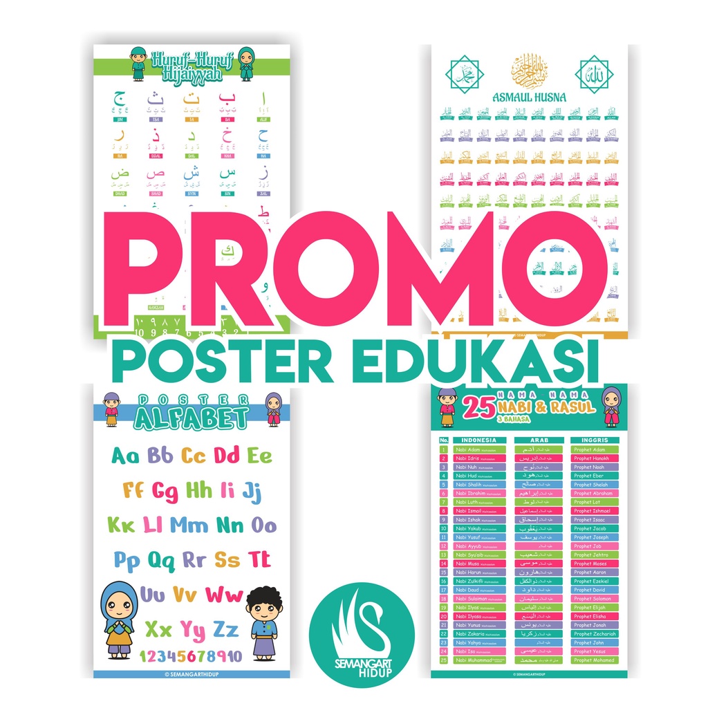 Jual Poster Edukasi Anak PAUD TK SD | Shopee Indonesia