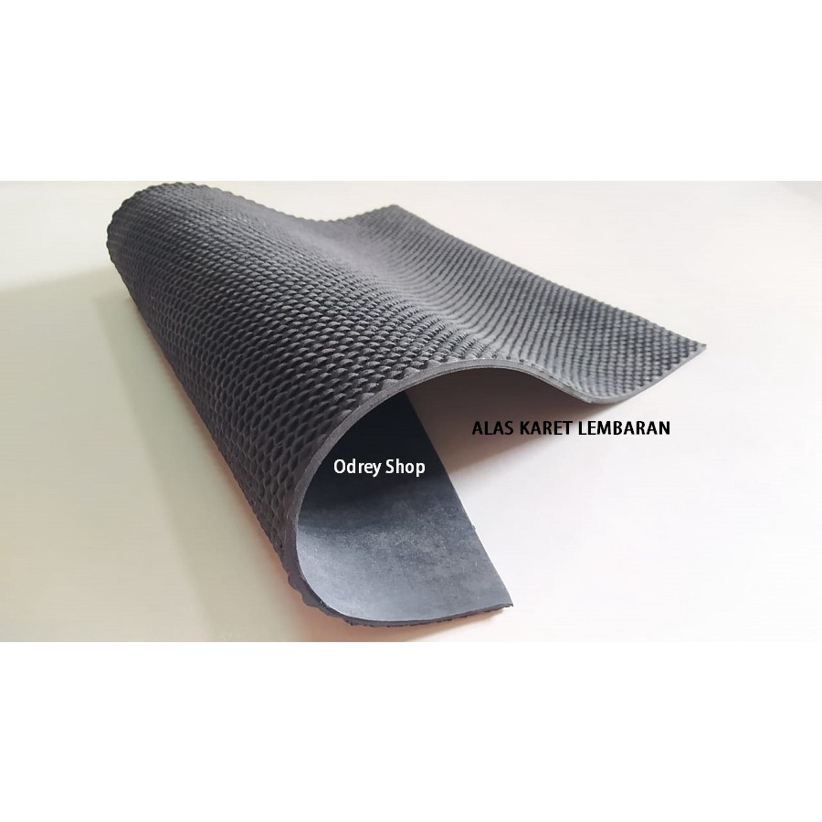 Jual Alas Karet Sandal dan sepatu Odrey Bahan Karet Hitam Lembaran ...
