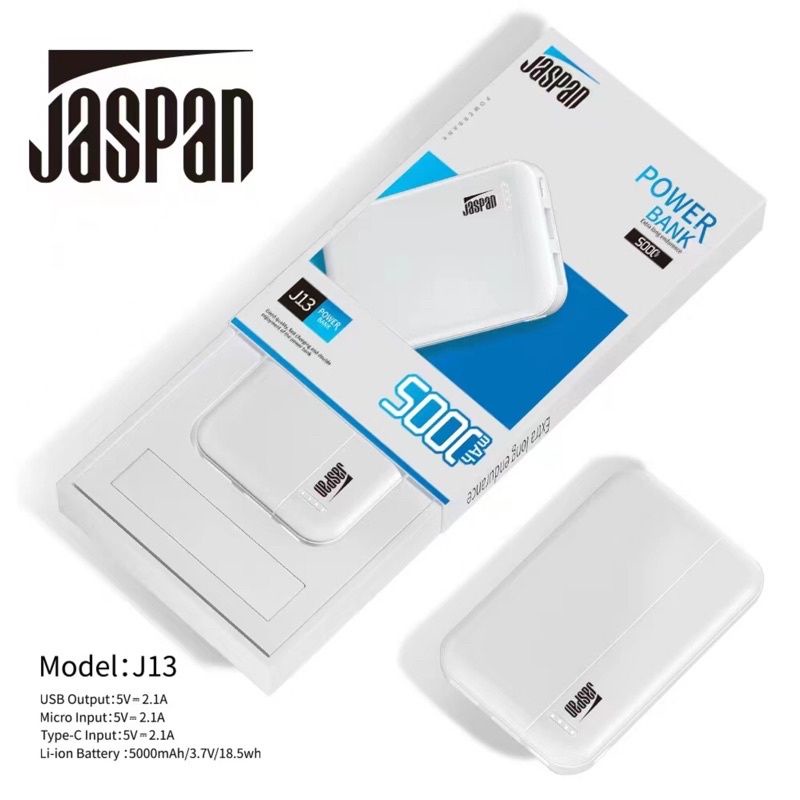 Jual JASPAN JC13 Powerbank 5000mAH Real Capacity | Shopee Indonesia