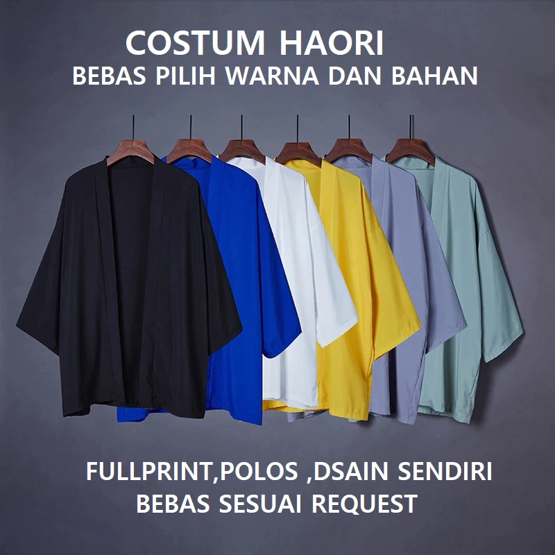 Jual Custom Kostum Kimono Haori Kimono Outer Blazer Bebas Reques ...