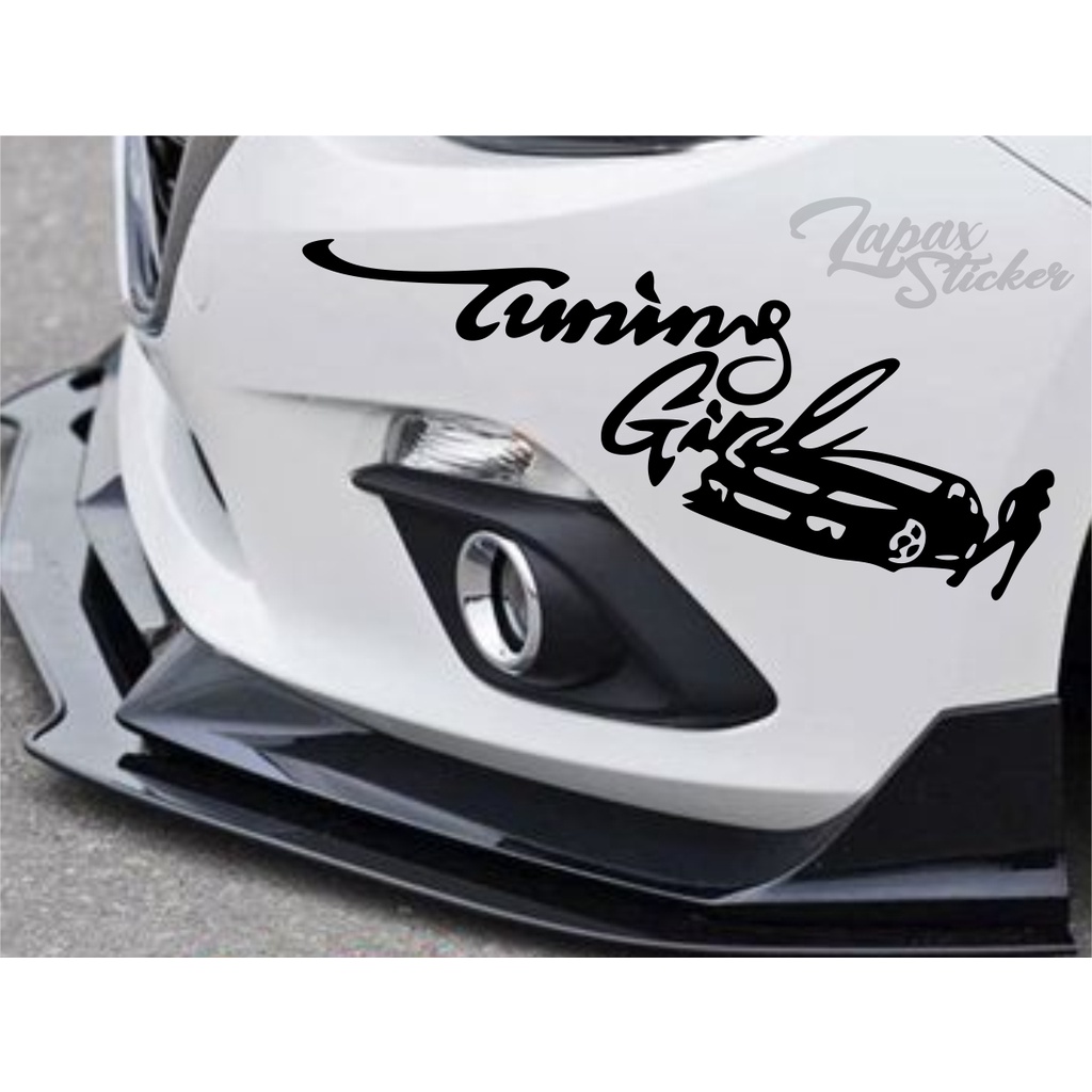 Jual stiker body mobil tuning girl cutting sticker mobil keren | Shopee ...