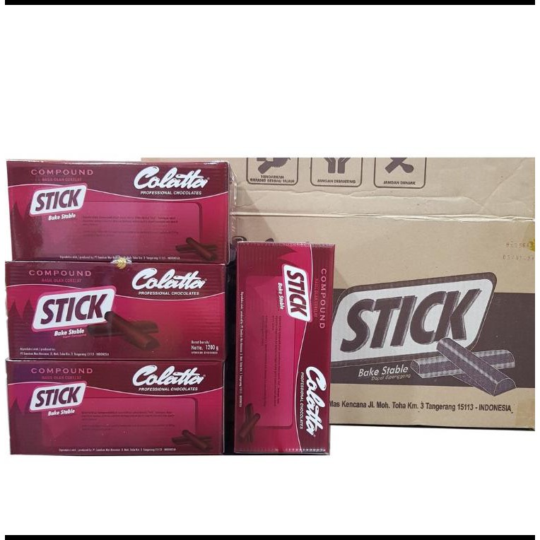 Jual Colatta Chocolate Stick - Cokelat Stik 8x1,2Kg Gosend/Grab Only ...