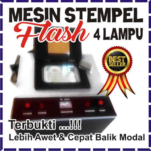 Jual Mesin Stempel Flash Warna Otomatis 4 Lampu | Shopee Indonesia