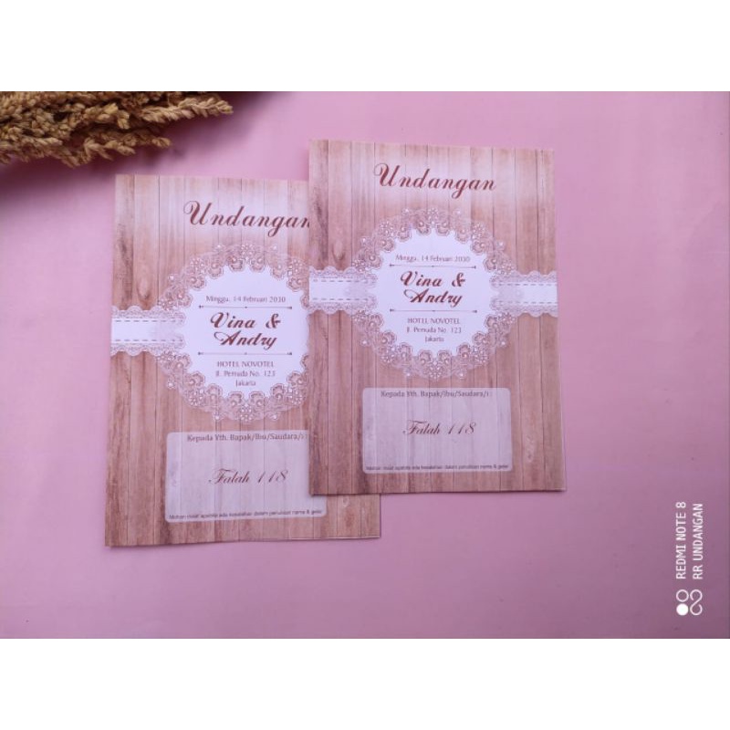 Jual Undangan pernikahan rustic,coklat,simple,elegant,murah,cantik ...