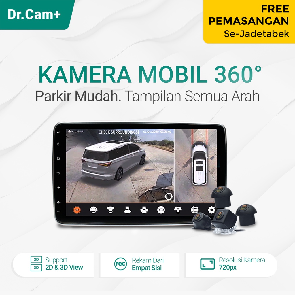 Jual Dr.Cam+ Kamera Mobil 360 Intelligent Pro Series - Surround Camera ...