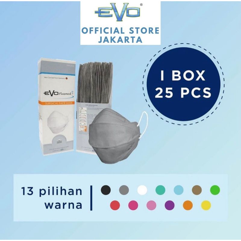 Jual Masker Evo Plusmed 3 ply isi 25pcs | Shopee Indonesia
