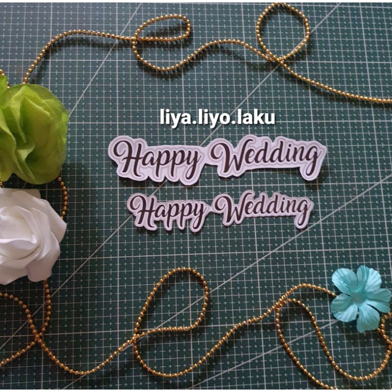 Jual Tulisan Happy Wedding | Shopee Indonesia