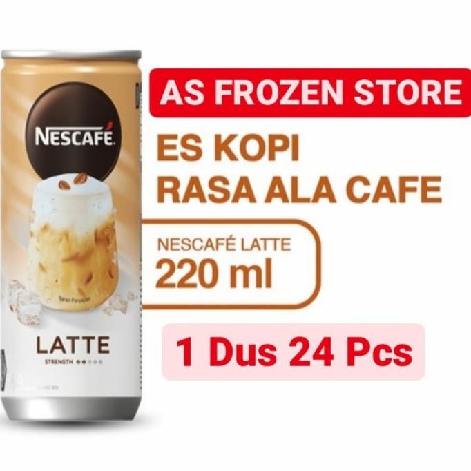 Jual Nescafe Kaleng Latte 220ml / Nescafe Can Latte 220ml 1 Dus 24 Pcs ...