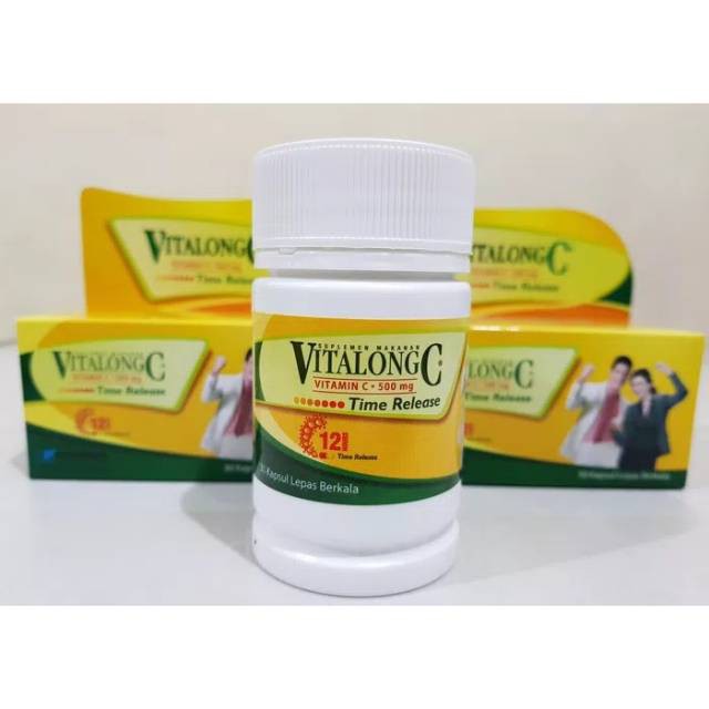 Jual VITALONG C - VITAMIN C 500MG - Daya Tahan Tubuh - 30 TABLET ...