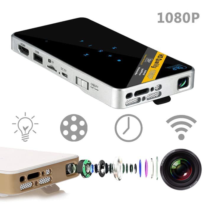 Jual proyektor Pico LED projektor Pocket Projector Mini DLP P1 Pico ...