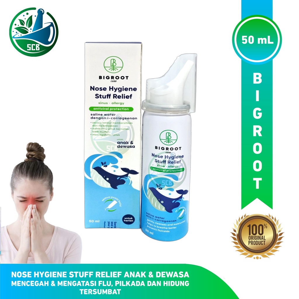 Jual Bigroot Nose Hygiene Stuff Relief 50mL - Pencuci Hidung Untuk Anak ...