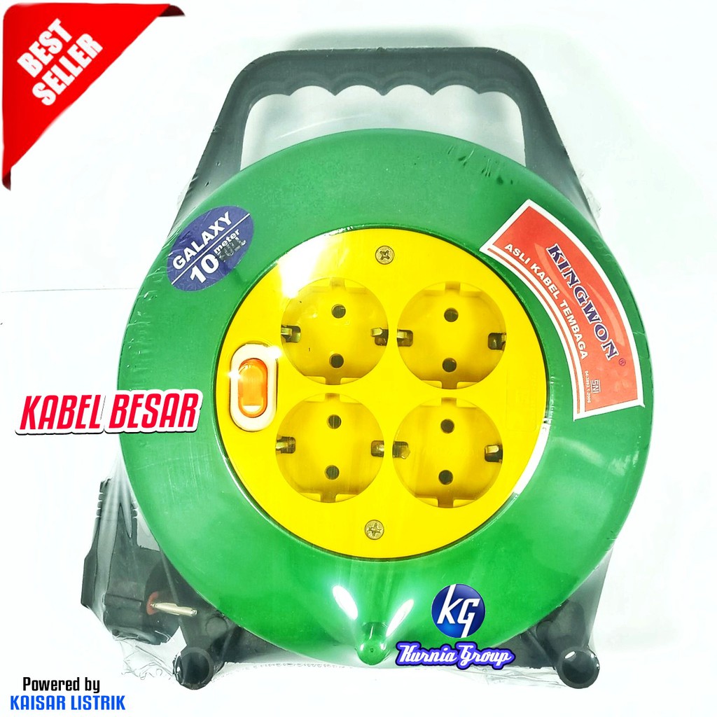 Jual Box Kabel Roll KINGWON CS 10 gulungan Extension Rollan Colokan ...