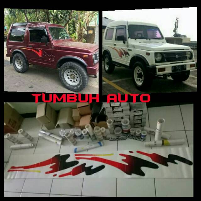 Jual Sticker Stiker Striping List Body Katana Freeland mobil katana Gx Dx Bri 4x2 4x4 Long Short ...
