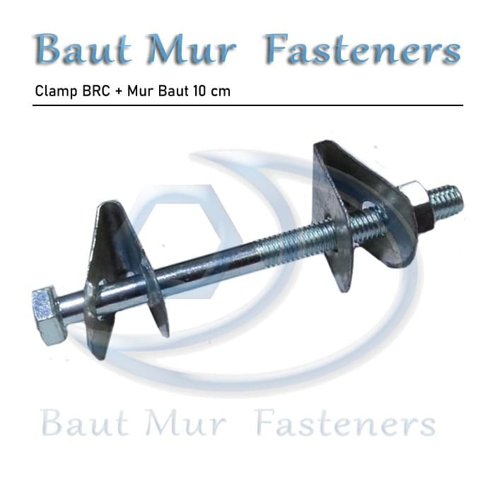 Jual Klem BRC + Baut Mur 10cm / clamp BRC | Shopee Indonesia