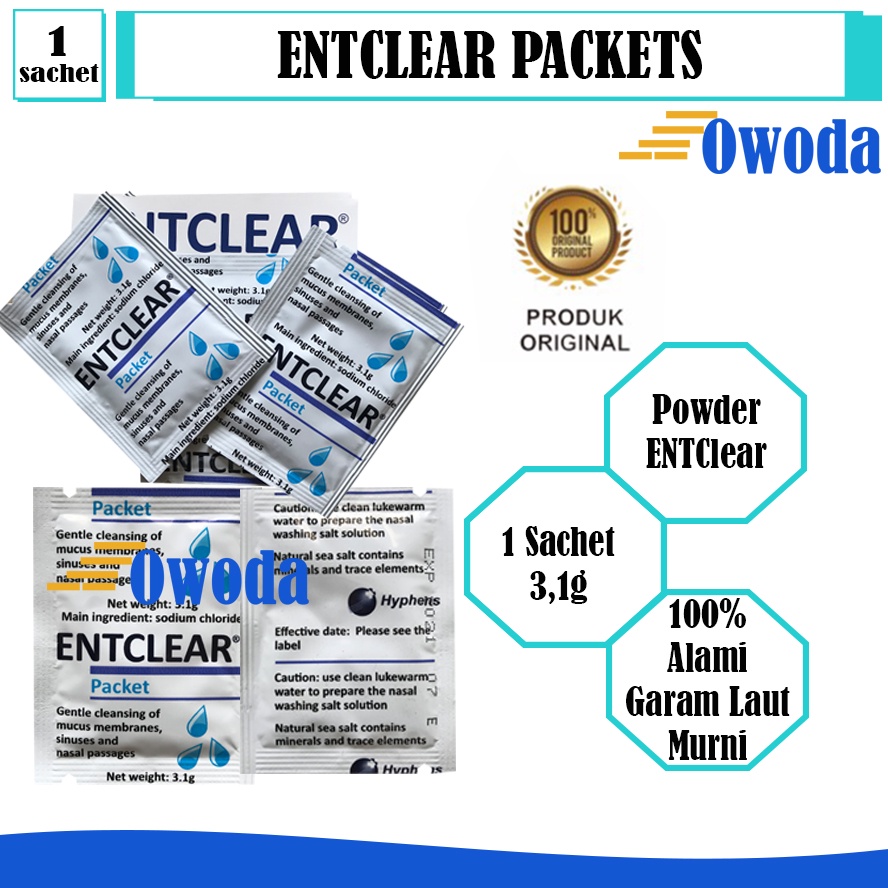 Jual ENTClear Packets Nasal Wash 1 Sachet - Powder Garam ENTClear ...