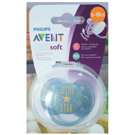 Jual Philips Avent Soother Empeng Bayi Ultra Soft 6-18 Bulan Isi 1 ...