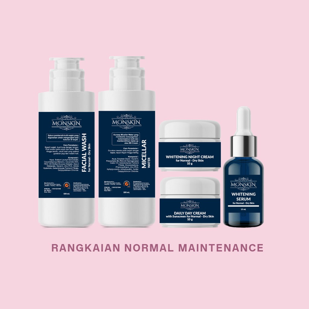 Jual Paket : MONSKIN - Normal Maintenance (5 Items) | Shopee Indonesia