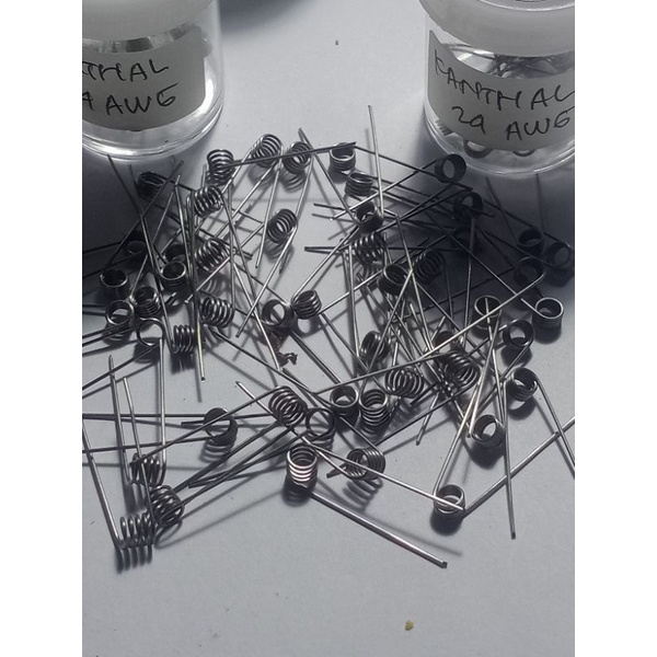 Jual Prebuilt / Pre Built Coil / Kawat Weir Kanthal 24Awg | Shopee ...