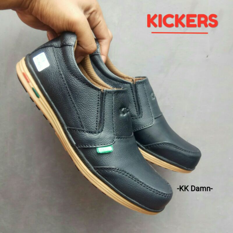 Jual Sepatu Kickers Pria Slip On Kulit Asli | Shopee Indonesia