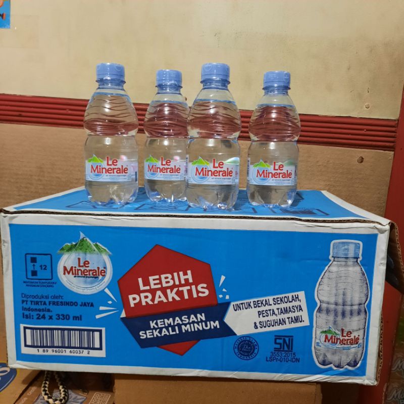 Jual LE MINERALE 330 ML 1 DUS ISI 24 BOTOL | Shopee Indonesia