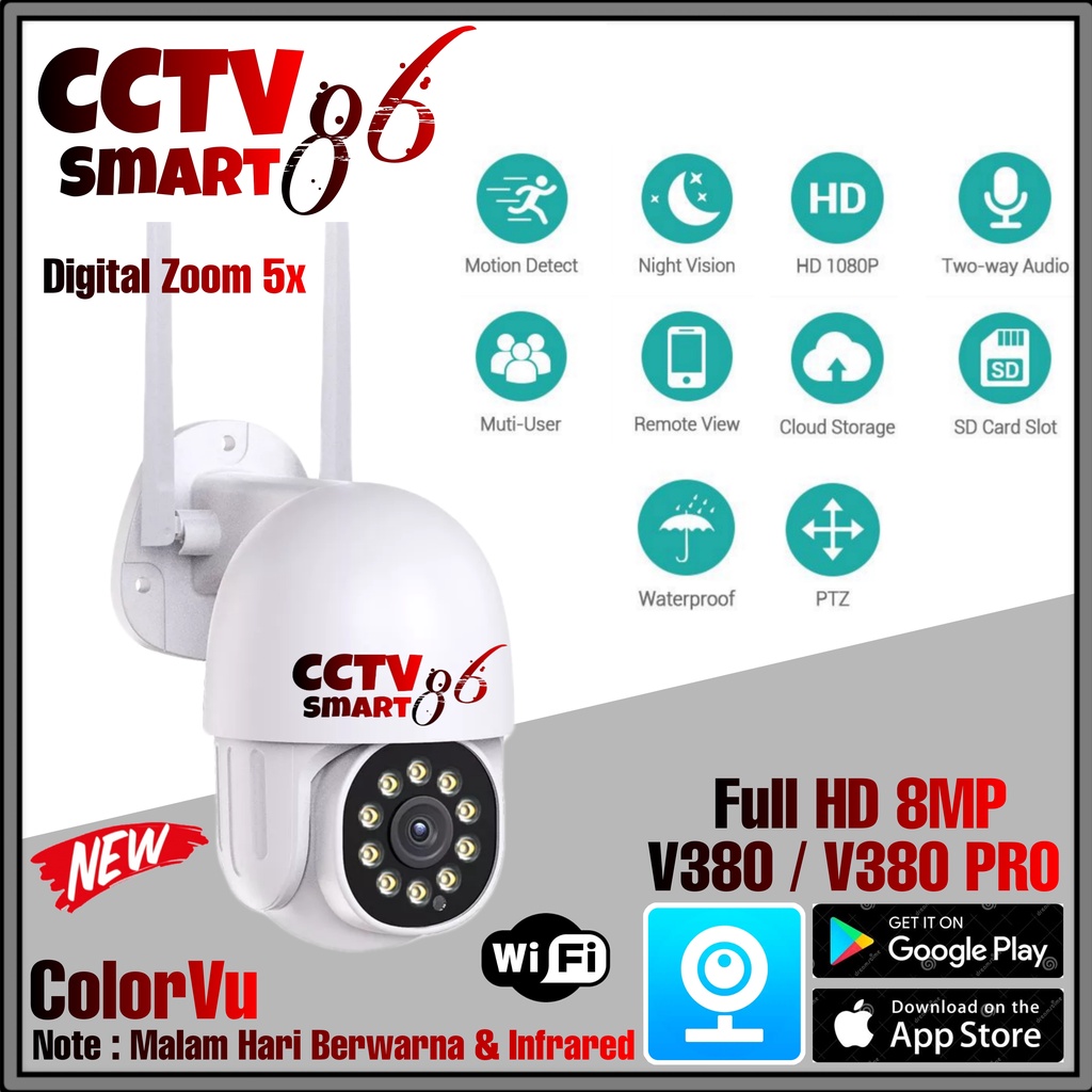 Jual IP Kamera Cctv Outdoor Wireless Smart Camera Wifi Full HD 1080P ...