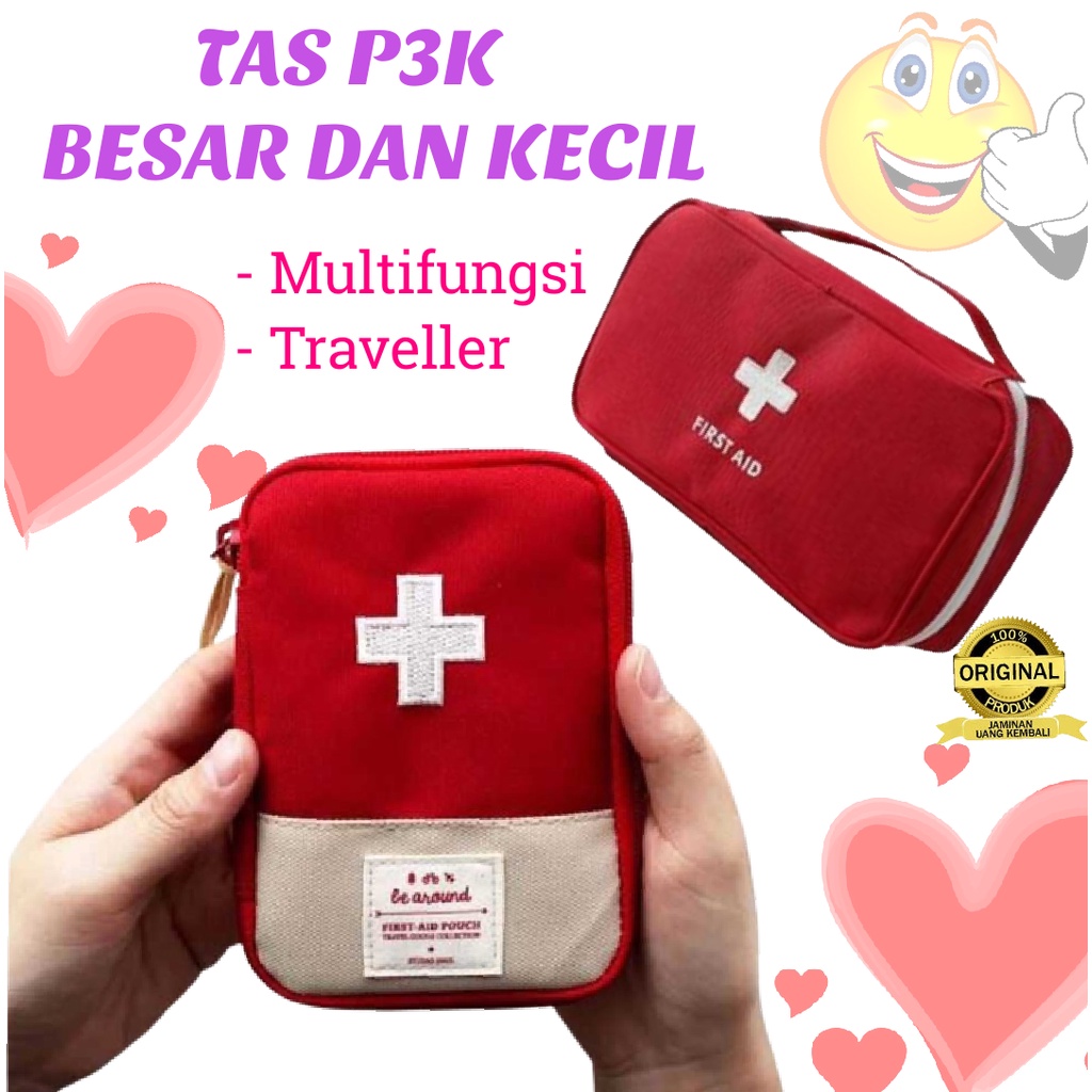 Jual Tas Medis P3K Tempat Obat Mini Tas Obat Travel Kotak P3K Mini ...