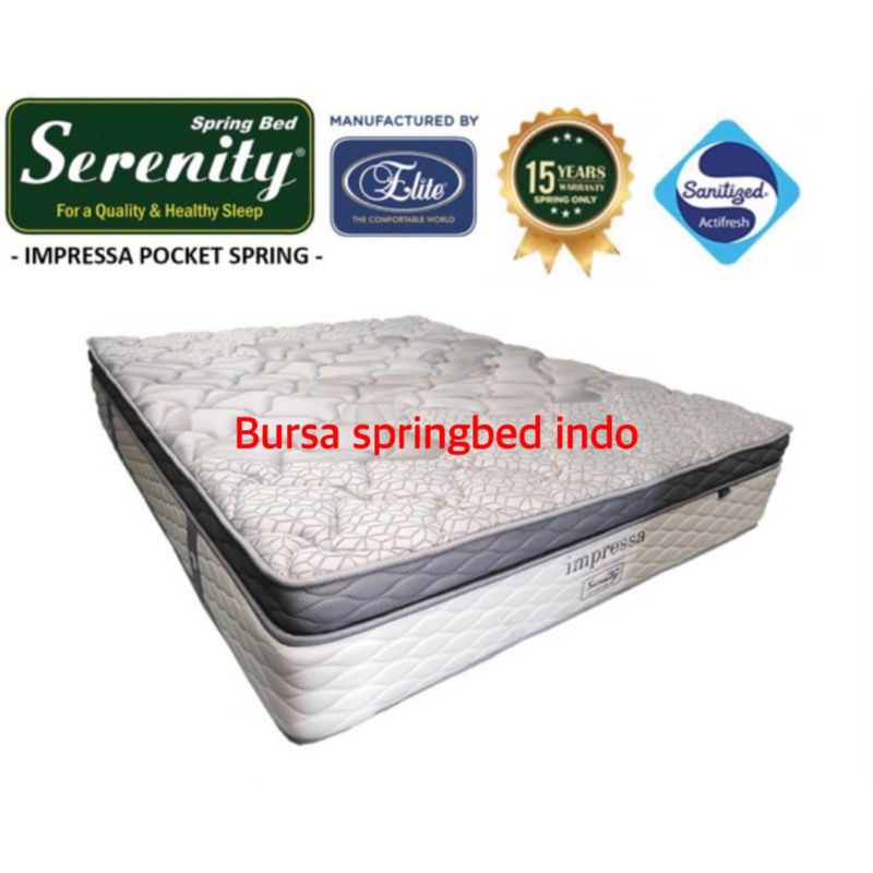 Jual elite serenity impressa pocket spring 90 x 200 kasur spring bed ...
